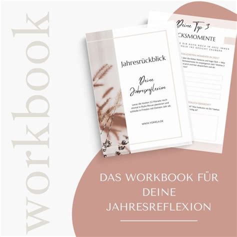 Jahresrückblick Workbook perfekte Vorlage für Deinen ganz