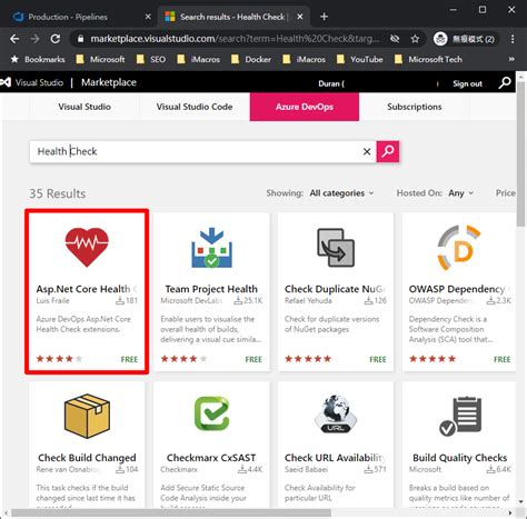 ASP NET Core 整合 Azure DevOps 與 HealthChecks 於佈署前確認環境運作正常