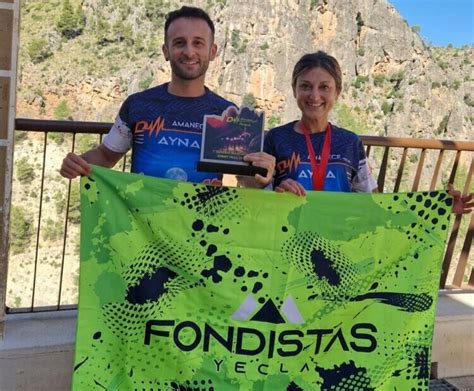 Abel Y Desirée García Brillan En El X Amanece Trail De Aýna