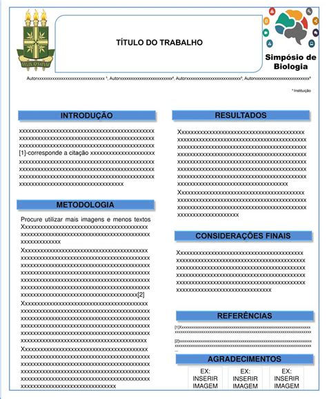 TÍTULO DO TRABALHO Simpósio de Biologia INTRODUÇÃO RESULTADOS ppt