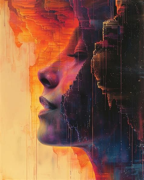 Premium Vector Force And Motion In The Style Of Glitch Art