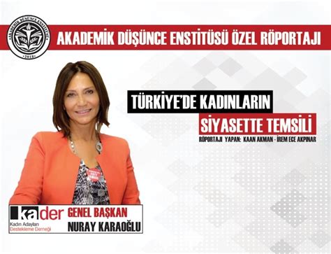 Türkiyede Kadınların Siyasette Temsili Özel Röportaj Akademik