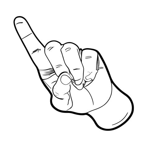 Hand With Index Finger Icon · Creative Fabrica