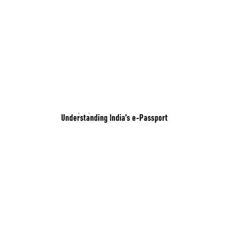 Chip Enabled Passport India Archives The Indian Blog