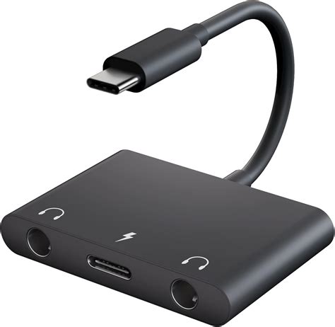 Uwecan Adaptateur De Casque Usb C 3 En 1 Usbc Vers Double Prise Casque 35 Mm Pour Stéréo