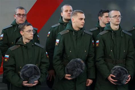 Russian Conscripts Bid Farewell To Loved Ones