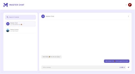 Master Chat React Js Web App By Codebyfilip Codecanyon
