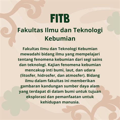 Zoom In Itb 2025 🌏 Fakultas Ilmu Teknologi Kebumian Fitb 🌏 Fakultas