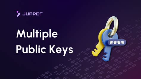 jumper learn can you have multiple public keys for a si