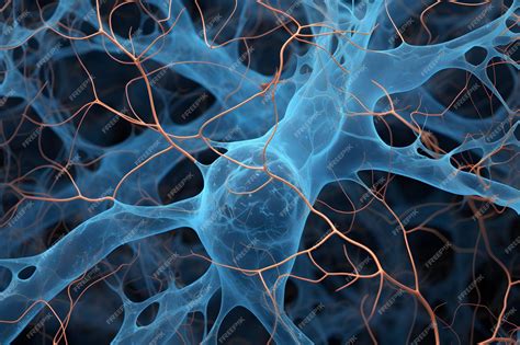 Premium Photo | Electron microscopy of brain neural network 500x zoom Generated AI