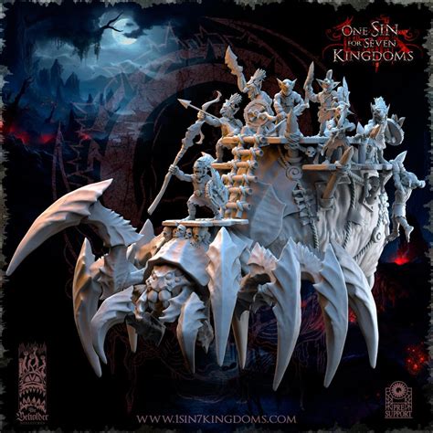 Behemoth Spider The Beholder Miniatures Etsy