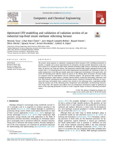 Pdf Optimized Cfd Modelling And Validation Of Radiation Section Of An Industrial Top Fired