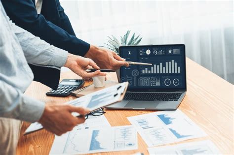 Busy Analyst Team In Office Analyzing Financial Data Analysis Entity