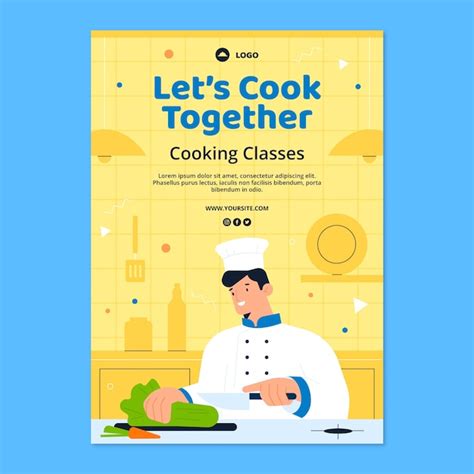 요리사 템플릿 디자인 무료 벡터