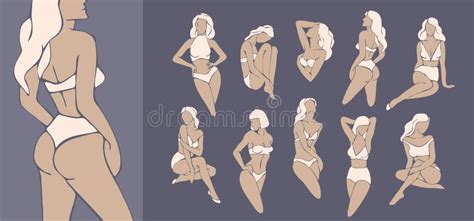 Feminine Concept Illustration Woman In Minimal Paper Cut Mosaic Style