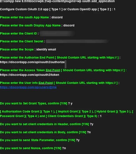 Wordpress Oauth Client For Single Sign On Wp Oauth Cli Commands