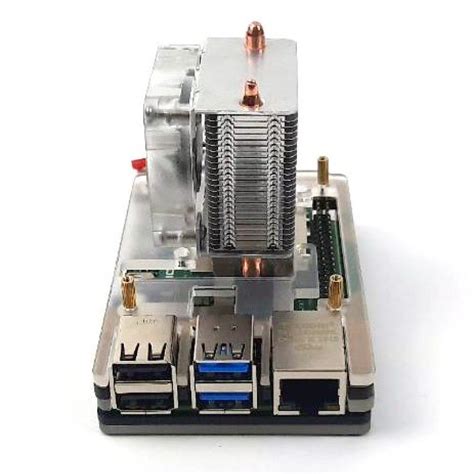 ICE Tower CPU Cooling Fan For RPI4 With Case