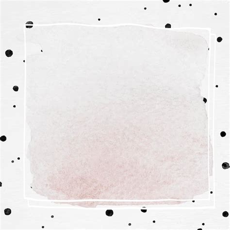 Free Vector Ink Frame With Polka Dot Brush Patterned Background