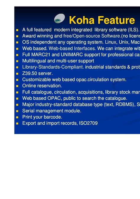 Koha Open Source Library Management Software