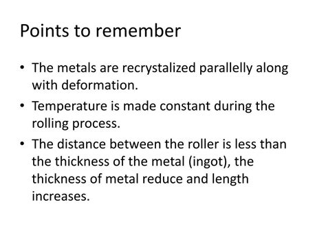 PPT Chapter 2 METAL WORKING PROCESSES PowerPoint Presentation Free