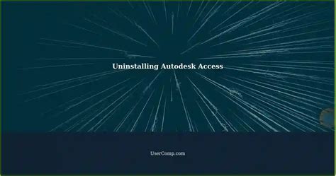 removing autodesk access installed products and institutional access