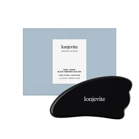 Wing Shape Black Obsidian Gua Sha Lonjevite