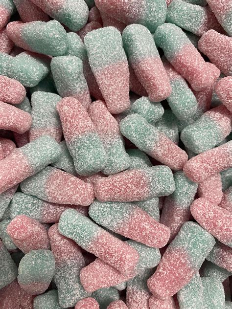 Fizzy Bubblegum Bottles Sweet Temptations Candy Bar