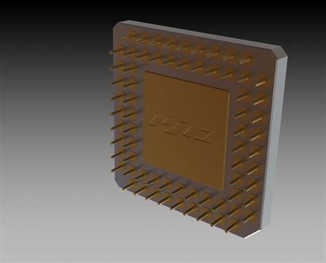 Stl File 80286 Intel Microprocessor 🌆・3d Printing Design To Download・cults