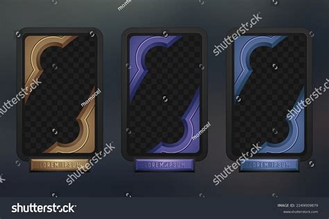 Futuristic Technology Frames Interface Hud Element Stock Vector