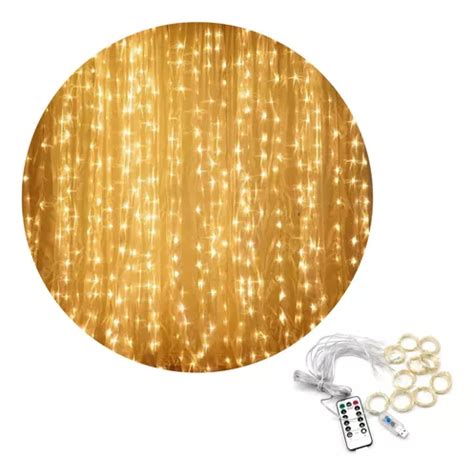 Cortina Led Luz Decorativa Natal Pisca Led Fio De Fada 3x3m MercadoLivre