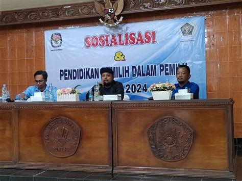 Pemkab Sosialisasi Tahapan Pemilu 2024 Kpu Bersama Pwi Sumenep Sasar