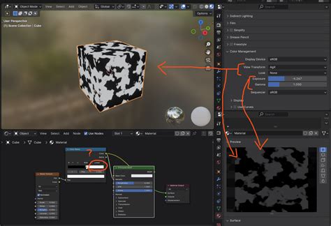 Texturing How To View Non Color Textures In Linear Space Blender