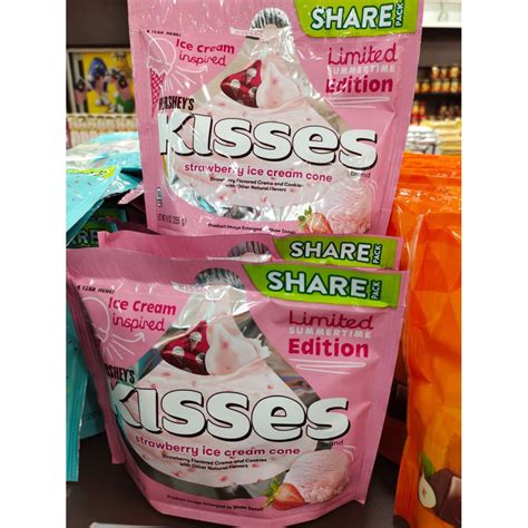 Hersheys Kisses Strawberry Ice Cream Cone Chocolate 255g Limited