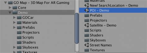 build the demo scenes go map unity 3d asset