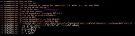 how to create rocky linux 8 vagrant boxes using packer computingforgeeks