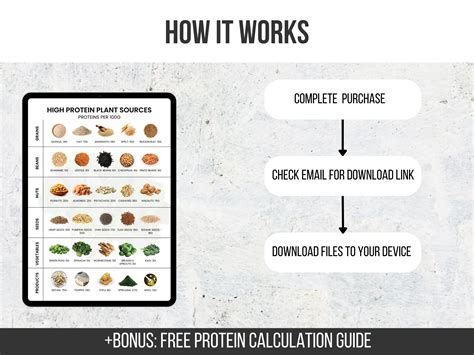 Vegan Protein Sources Chart Best Plant Protein Poster Plant Based