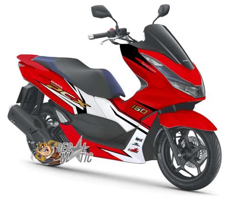 Jual Decal Stiker Full Body Motor Honda Pcx 150 160 Grafis Simpel
