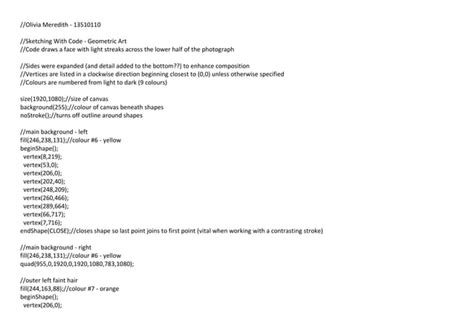 Geometric Art Processing Code PPT