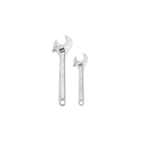 Adjustable Wrench Set 8 And 12 Inch Chrome Techprotool