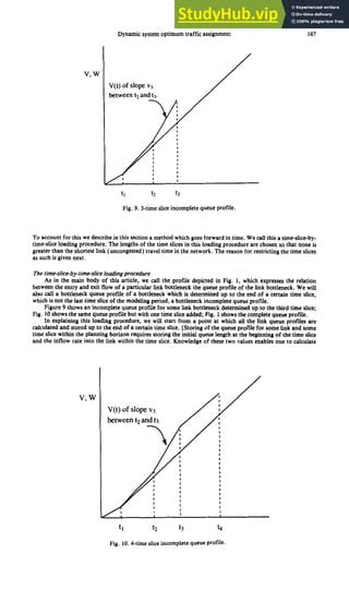 A Model For The Dynamic System Optimum Traffic Assignment Problem Pdf