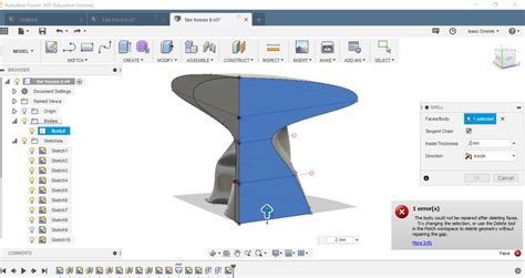 Solved Trouble Creating A Shell Autodesk Community