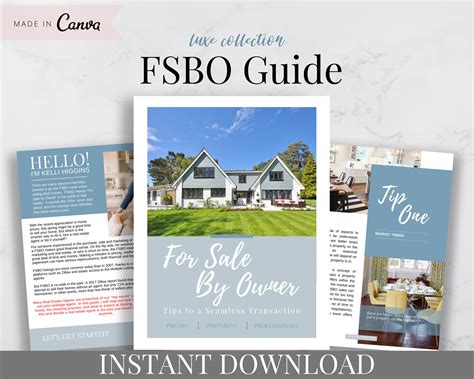 Fsbo Guide For Sale By Owner Handout Real Estate Guide Etsy