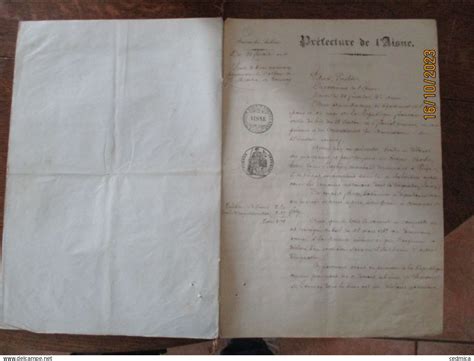 Historical Documents PREFECTURE DE L AISNE SEANCE DU 24 FRUCTIDOR AN