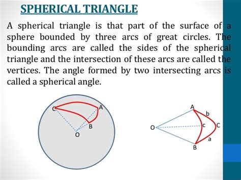 Right Spherical Triangle Trigonometry