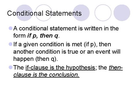 Logical Sequencing Conditional Statements Conditional Statements L A