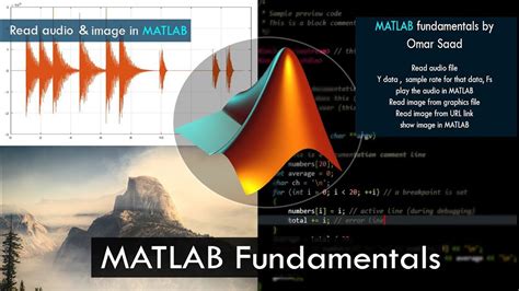 33 Matlab Read Image And Audio قراءة ملفات الصور و الصوت Youtube