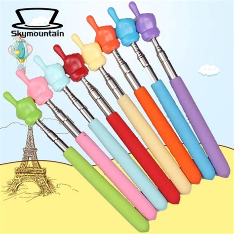 Finger Reading Stick Telescopic Stainless Steel Pointer For