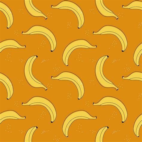 Premium Vector Classic Banana Seamless Pattern Vector Illustration