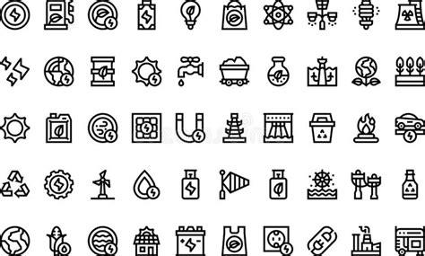 Sustainable Energy Icons High Quality Vector Icons Collection With Editable Stroke Ideal For