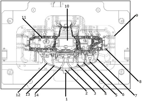 一种包含大屏幕结构的汽车仪表盘支架模具 爱企查